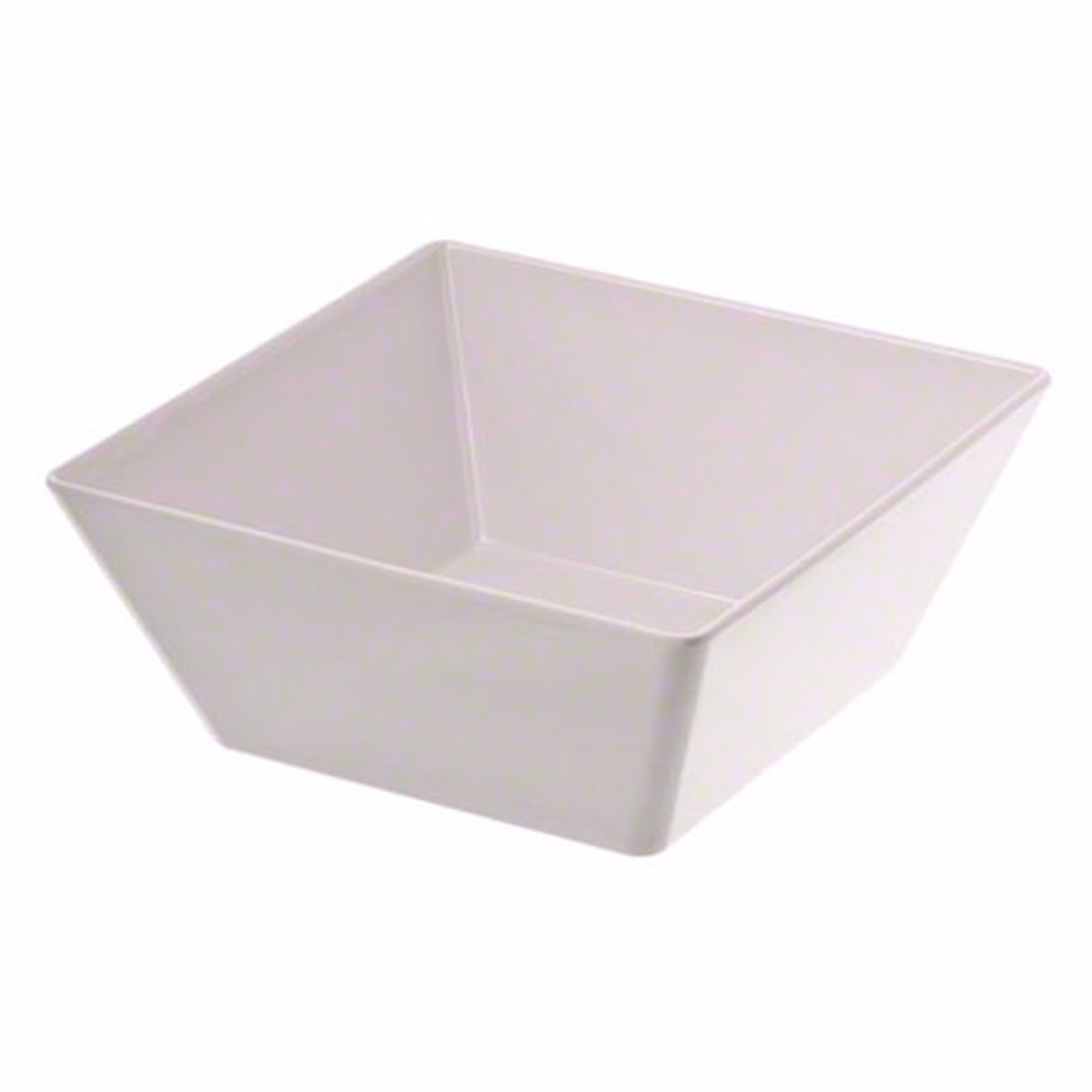 American Metalcraft MELSQ94 Melamine 9.5" Square Bowl, 125-Ounce, White