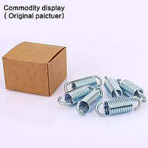 JIALIA GUPO 2-1/4inch(6Pcs) Protective Coated Replacement Furniture Tension Springs for Recliner Sofa Bed, Metallic, (TH-2-!/4(2.5))