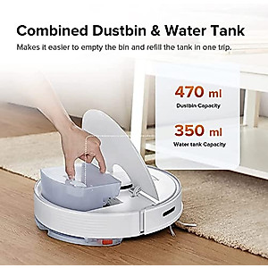roborock Q7 Max Robot Vacuum and Mop Cleaner, 4200Pa Strong Suction, Lidar Navigation, Multi-Level Mapping, No-Go&No-Mop Zones, 180mins Runtime, Works with Alexa, Perfect for Pet Hair(White)