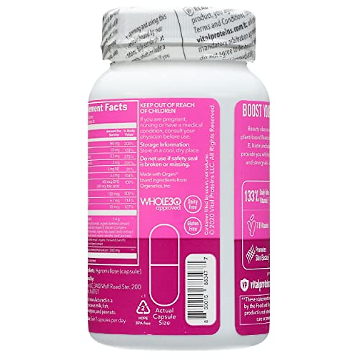 Vital Proteins Beauty Boost, 60 CT