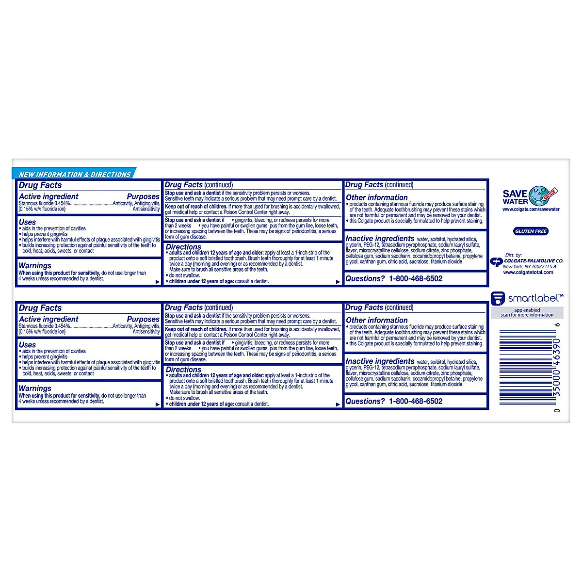 Colgate Total Toothpaste, Deep Clean, 5.1 Ounce, Pack of 2