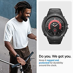 Spigen Rugged Armor Pro Designed for Samsung Galaxy Watch 5 Pro Band with Case Protector 45mm (2022) - Black