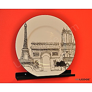 ULTRAledge 4'/48" Art Display / Picture Ledge / Floating Shelf, Metal, Modern (3.5" deep, Black)