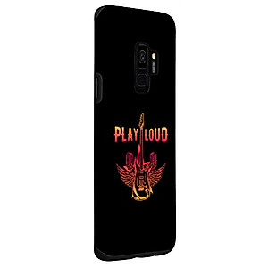 Galaxy S9 Vintage Guitar Player Play Loud Classic Rock and Roll Case