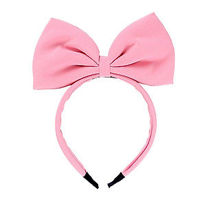 MXXGMYJ Women Big Bows Headbands Bow Headband Hairbands for Women Girls Bow Hair Hoop Birthday Halloween Christmas Party Costume Accessories Gifts Pink 1Pcs