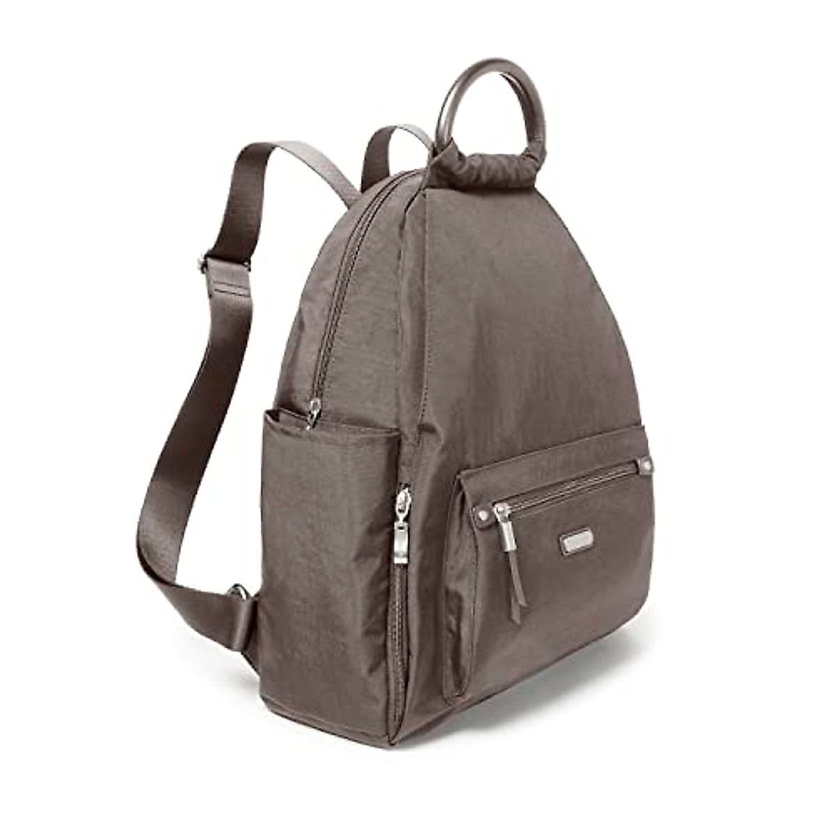 Baggallini womens New Classic Heritage With Rfid Phone Wristlet All Day Backpack, Sterling Shimmer, One Size US