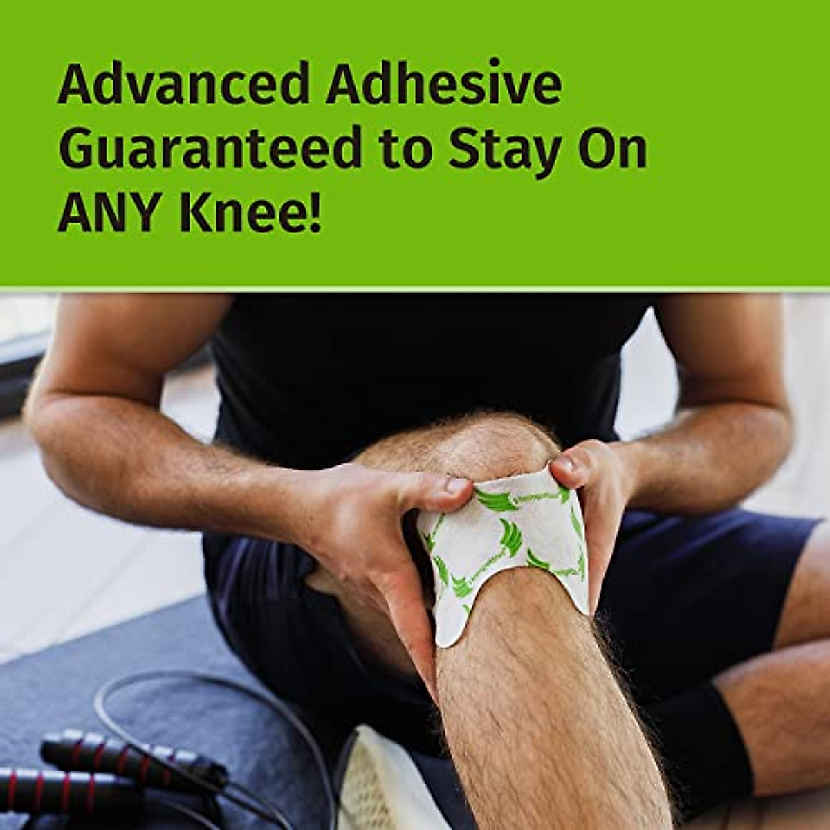 Hempvana Knee Bird Knee Relief Patch, FDA-Listed Doctor-Designed, AS-SEEN-ON-TV, Cool Numb Hemp Triple Action Technology Up to 8 Hours of Relief, Ergonomic Knee Design, Bends & Flexes When You Move