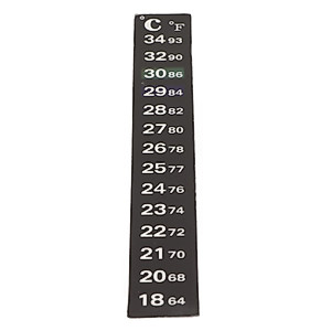 Aquarium Thermometer, Fish Tank Thermometer Aquarium Temperature Sticker Strip Stick On Water Temperature Thermometer Amphibian and Reptile Thermometer Sticker for Fish Tank Home