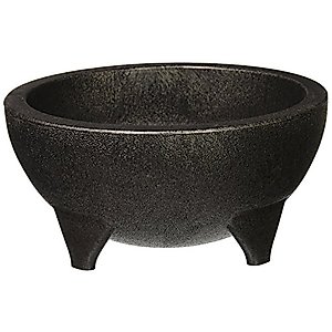 Winco Molcajete Salsa Bowl, 56-Ounce,Black