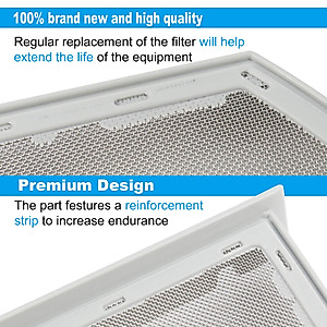 S-Union WE03X23881 Dryer Lint Filter Screen Stainless Steel Compatible With General Electric (GE) Dryer, Replace PS11763056, AP6031713, EAP11763056, Include Clothes Dryer Lint Vent Trap Cleaner Brush