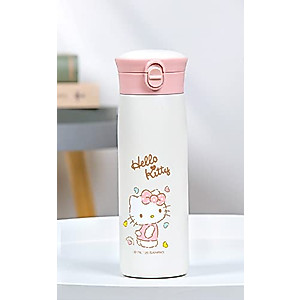 Everyday Delights Sanrio Hello Kitty Stainless Steel Insulated Water Bottle White 450ml