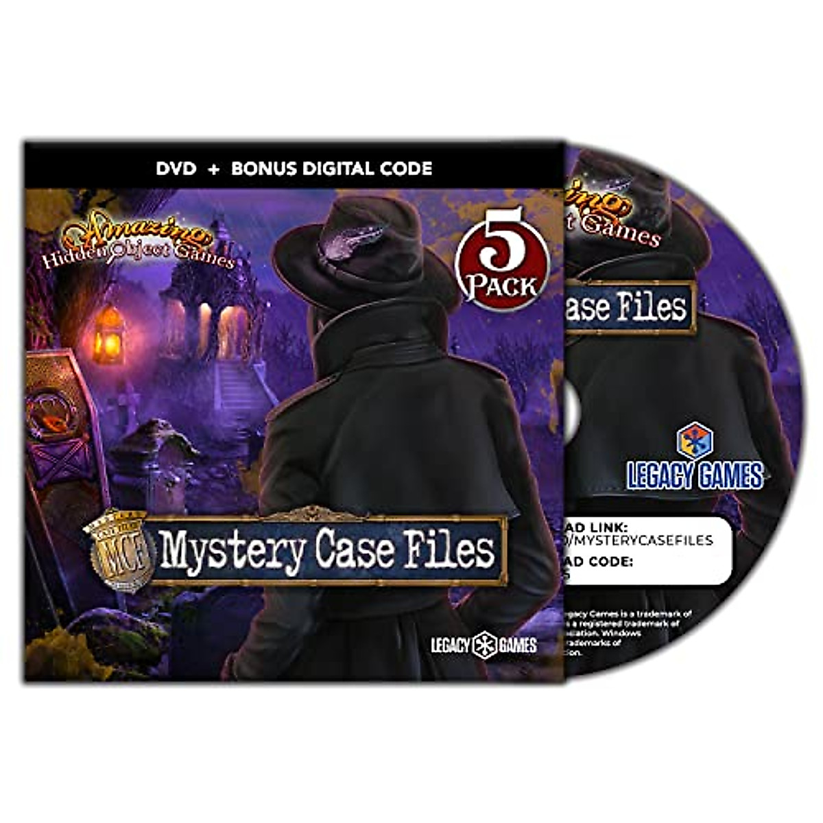 Legacy Games Amazing Hidden Object Games for PC: Mystery Case Files (5 Game Pack) - PC DVD with Digital Download Codes