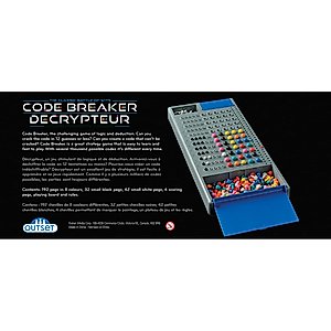 Outset Media Code Breaker - The Classic Battle of Wits, Logic & Deduction Head-to-Head, Strategy Code Creating & Cracking Peg Game, Outset Media, Ages 8+, 2 Players