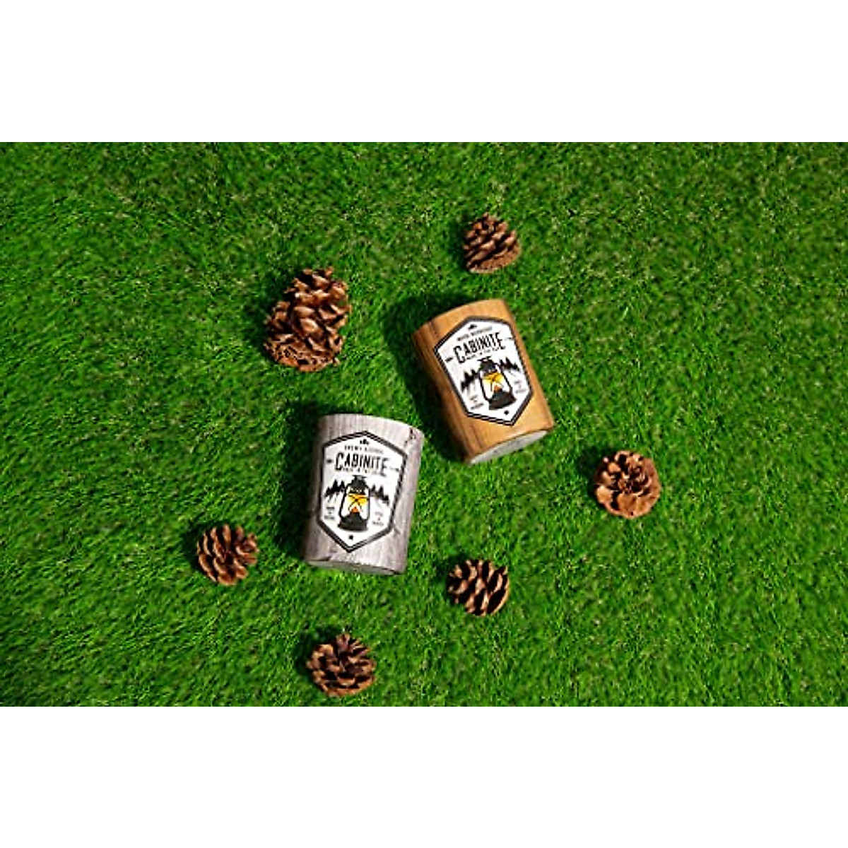 Cabinite Log Cabin Collection, Wild Woods Scented Candle. Eco-Friendly Candle Made with Coconut/Apricot Wax. Over 55+ Hour Burn time. Handmade in The USA.