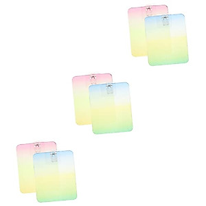 EXCEART Rubber Cutting Board 6 Pcs Plate Clamp Exam Paper Clips File Clipboards Document Holder Business Office Plastic Test Paper Holder Office Supplies Clipboards Clipboard for Office