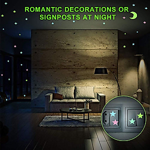 zxbaers Star Ceiling Stickers Glow in The Dark Stickers Luminous Stars Stickers,for Kids Room Decor Create a Comfortable Sleeping Environment 601 PCS