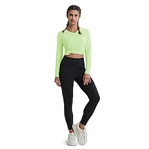 MAGCOMSEN Womens UPF 50+ Sun Protection Shirt Long Sleeve UV Shirt Lightweight Quick Dry Hiking Outdoor Pale Green, S