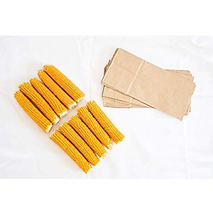 Microwave Popcorn on the Cob (10 Count), Poppin' Cobs Popcorn, 10 Individually Wrapped Popcorn Cobs w/bags, Gluten Free and Non- GMO