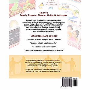 Fimark's Family Reunion Planner A Reunion Planning Guide Workbook & Keepsake