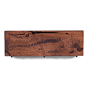 DAKODA LOVE Floating Shelves | Chunky White Pine | Rugged Distressed | Premium Craftsman Quality | 3 Inch Thick | Easy Hidden Bracket Wall Mount | 200 Pound Weight Capacity (Bourbon, 36" L x 11.5" D)