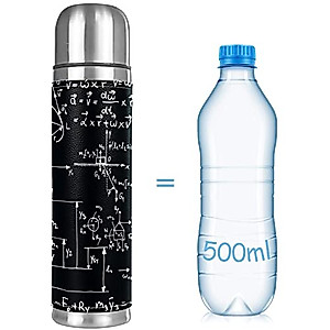Insulated Water Bottle,Thermos for Hot Drinks,Formula Math Equation,Coffee thermos Stainless Steel Water Bottle
