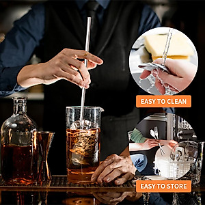 2PCS Extendable Fork Spoon, Telescopic Stainless Steel Dinner Long Forks Extends to 25 Inches, BBQ Fruit Dessert Long Handle Fork Spoon Cutlery Set