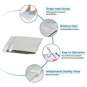 COSadiman TAILI Vacuum-compressing 10Pcs Travel Compression Bags Vacuum Packing Roll Up Travel Space Saver Bags for Luggage Cruise Ship Essentials No Pumps Needed (Small)