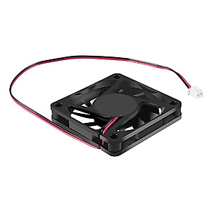 Dorhea Fan 60x60x10 mm DC 12V 6010 Brushless Cooling Fan, Replacement Ball Bearing 60mm Fan for Cooling DIY PC Computer Case Fan - 2 Pin Case Fan (Pack of 4Pcs)