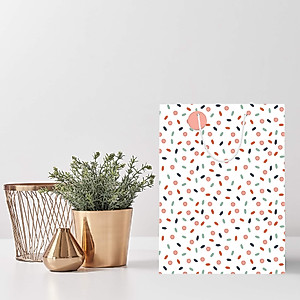 Cute Assorted Birthday Gift Bags - Set of 4 - 10" Medium Size Gift Bags With Handles & Name Tags - Floral, Striped, and Confetti Everyday Gift Bags - Pink & Green Gift Bags For Women. Perfect for Easter, Mothers Day, Birthdays, Baby Showers, Bridal Shower