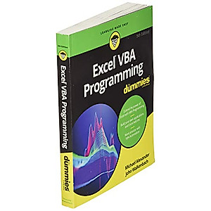 Excel VBA Programming For Dummies 5th Edition (For Dummies (Computer/Tech))