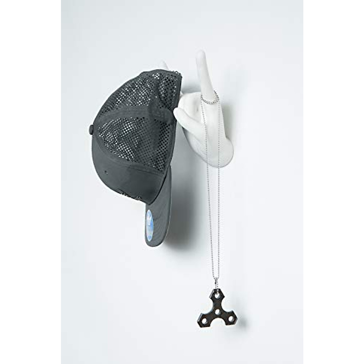 Interior Illusions Rock on Hand Wall Hook - White