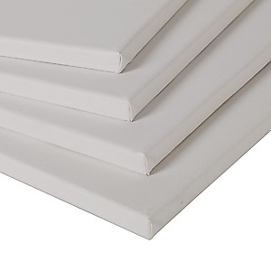 Zingarts Canvases for Painting 8x10Inch 10-Pack,100% Cotton Primed Painting Canvas Panels, Stretched Canvas Boards is for Professionals,Students & Kids, for Acrylic Paint, Oil, Watercolor, Gouache