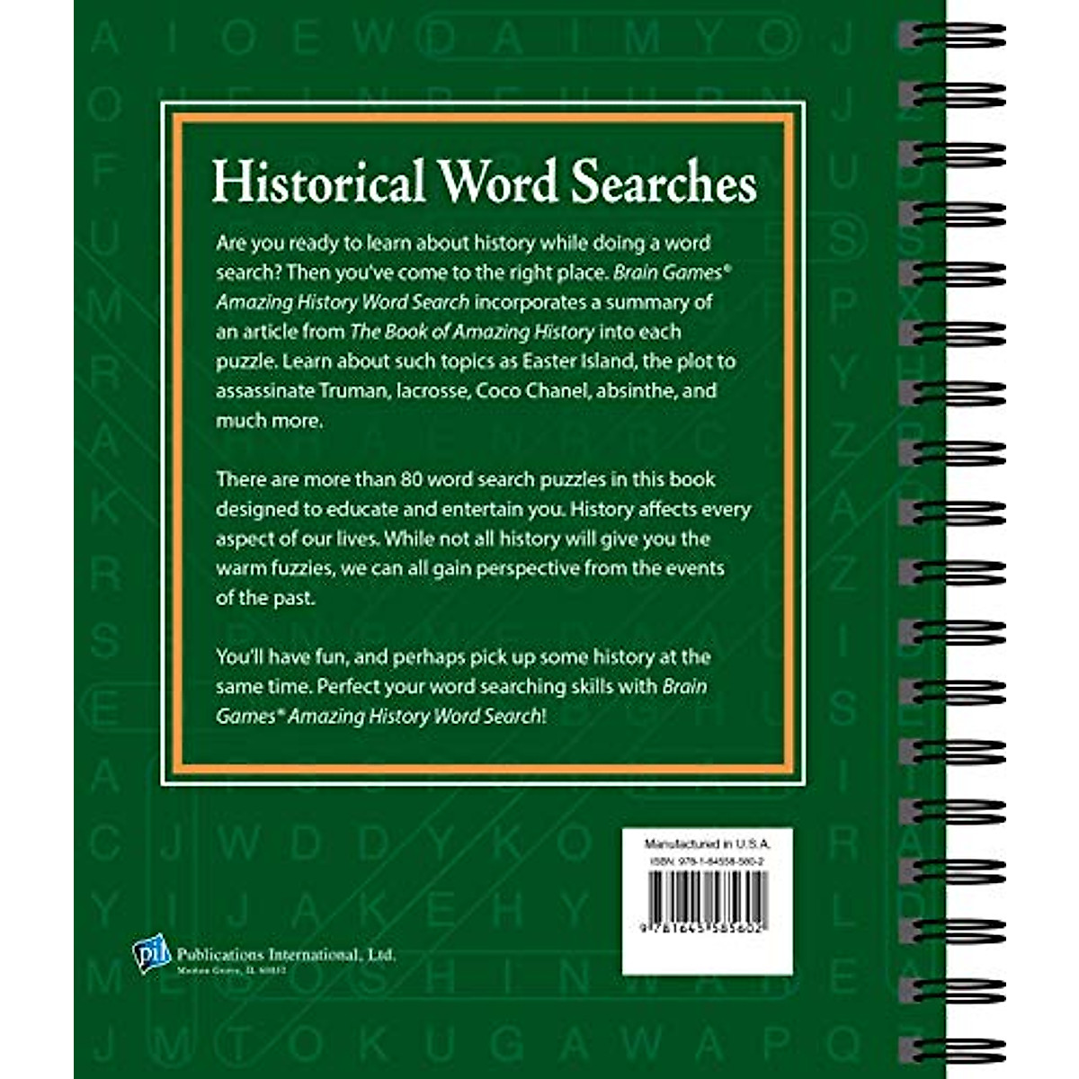 Brain Games - Amazing History Word Search: Find Hundreds of Unbelievable Facts and Incredible Events