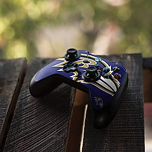 Skinit Decal Gaming Skin Compatible with Xbox One Elite Controller - Officially Licensed NFL Baltimore Ravens Large Logo Design