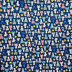 Cat Fabric Squares for Kids,Baby Girl Charm Packs for Quilting,100% Cotton Fabric 42-5" Quilt Squares for Sewing SZRUIZFZ