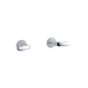 Coralais® Wall-mount bath/shower trim set with lever handles, valve not included