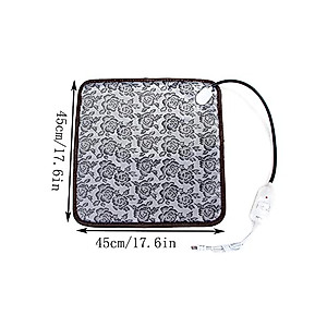 Pet Heating Pad, Small Waterproof Electric Blanket for Pet Dog and Cat, 17.7''x17.7'' Electric Heating Pad Anti-bite Wear Resistant Temperature Constant