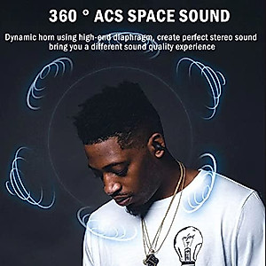 Mudtun Wireless Ear Clip Bone Conduction Headphones Open Ear Earbuds Bluetooth for Windows Android iPhone, Clip On Sport Earbuds Waterproof Outer Headphones for Running Cycling Workout Black