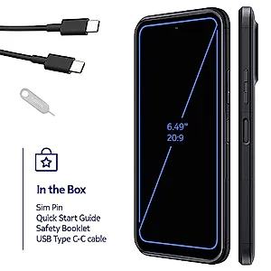 Nokia XR21 5G | Android 12 | Unlocked Smartphone | Dual SIM | US Version | 6/128GB | 6.49-Inch Screen | 64MP Dual Camera | Midnight Black