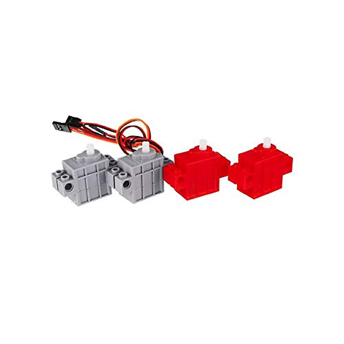 360° Red Color Geek Servo & 270° Gray Color Geek Motor with Wire for Lego/Micro:bit/Ardui/Raspberry Pi