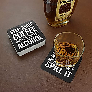 Lillian Rose Black & White Set of 36 Drinking Coasters, One Size, Black