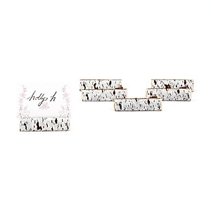WEDDINGSTAR Faux Birch Log Card Holders (6)