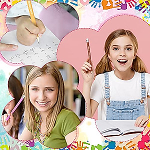 Fumete Inspirational Pencils Colorful Pencil Set Student Gifts from Teacher Bulk Motivational Sayings Pre Sharpened Pencils #2 HB Wood Pencils Classroom Gifts graduation Gifts for Kids (36 Pcs)