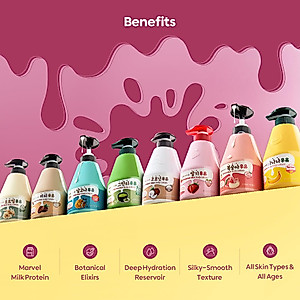 WELCOS KWAILNARA Banana Milk Body Lotion – Korean Body Lotion for Deep & Lightweight Hydration 560 g / 19.75 Fl. Oz