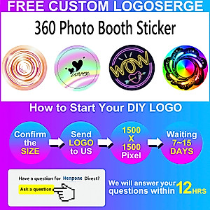 360 Photo Booth Machine for Parties, Weddings, Live Streaming,360 Spin Photo Booth Stand Free Custom Logo.360 Camera Booth Machines with Flight Case 80cm 31.5''