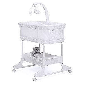 Delta Children SleepCool Rocking Bassinet with Airflow Mesh, Fresco