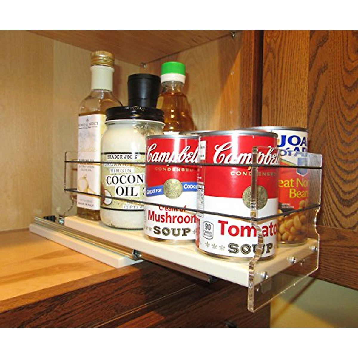 Vertical Spice - 5x1x11 DC - Heavy Duty Storage Organizer Drawer for Cabinets and Pantries - Size: 5.75" Width x 5.0" Height x 10.6" Depth - MADE IN USA