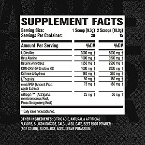 Nitrosurge Build Pre Workout with Creatine for Muscle Building - Con Cret Creatine Pre Workout Powder & elevATP for Intense Energy, Powerful Pumps, & Endless Endurance - 30 Servings, Cherry Limeade