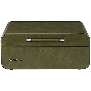 Crosley CR6255A-FG Mercury Vintage 3-Speed Bluetooth in/Out Turntable with Built-in Speakers, Forest Green