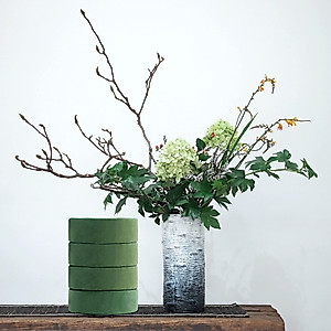 Max Shape 6 Packs Round Floral Foam Blocks，6.5'' Large Dry Floral Foam for Artificial Flowers,Flower Foam Blocks for Wedding Aisle Flowers Party Decoration